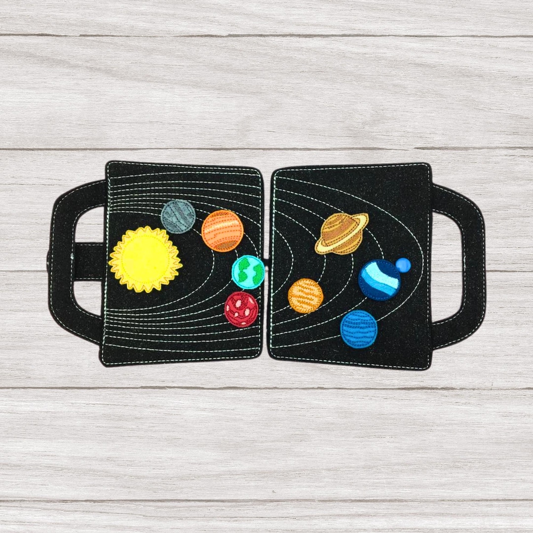 Solar System Quiet Book, Quiet Time, Felt Toy, Science Toy,space Toy ...