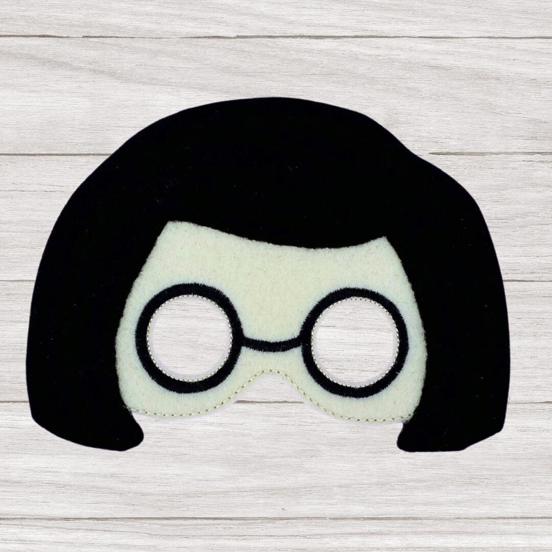 Glasses Girl Mask, Pretend Play, Dress Up, Mask for Adults, Mask for ...