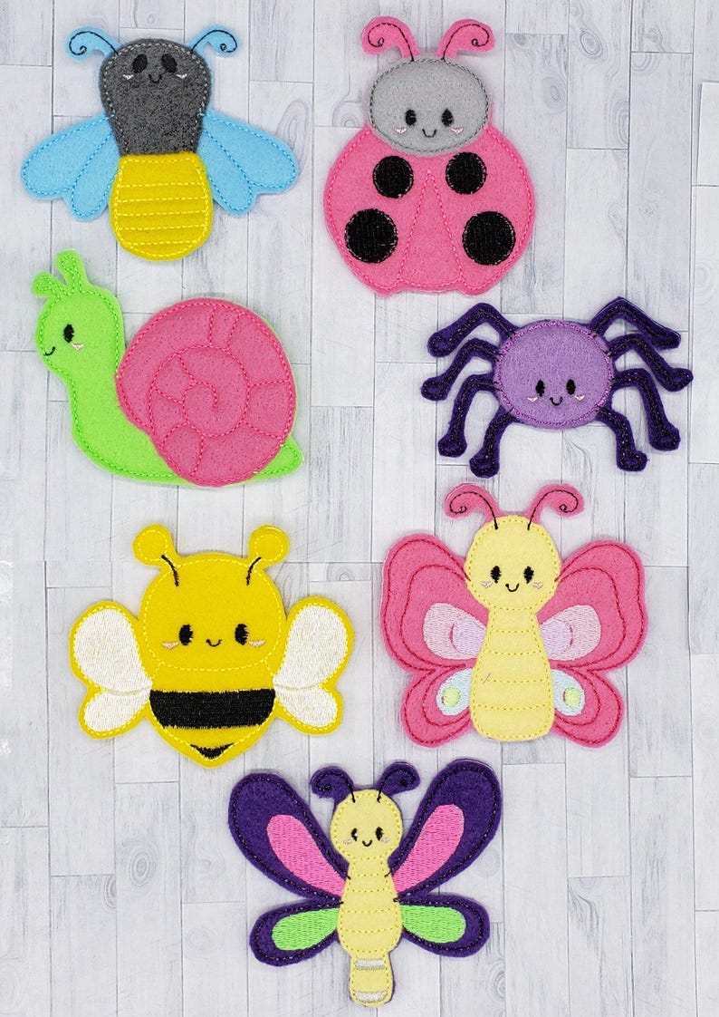 Insect Finger Puppets Set, Caterpillar Puppet, Bug Finger Puppet ...