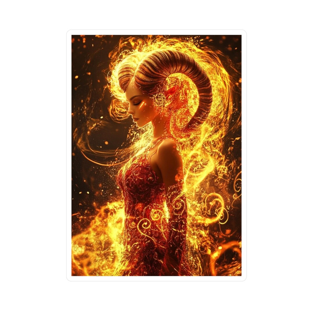 Mystical Flame Kiss-cut Vinyl Decals, Aesthetic Stickers for Home Decor ...