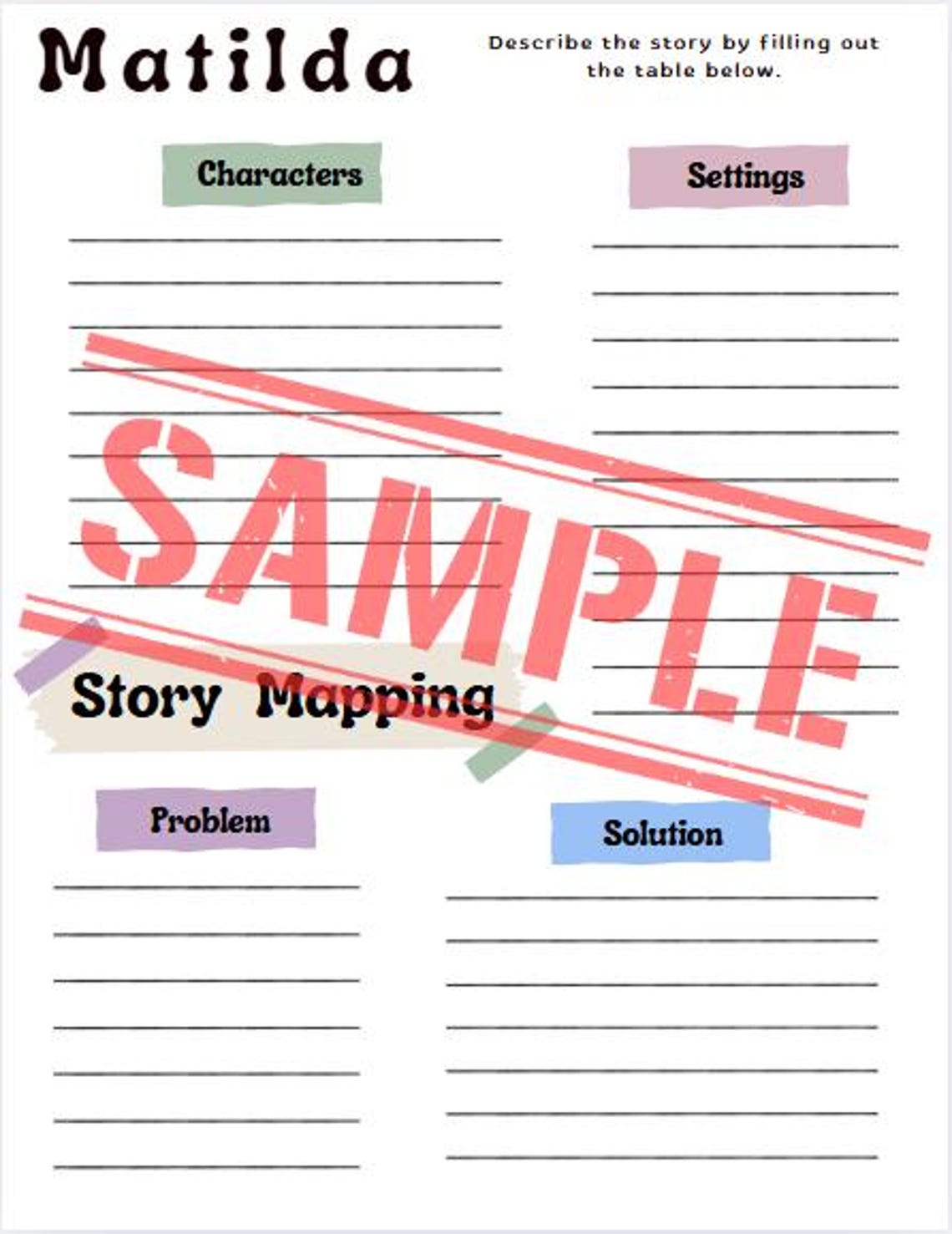 Matilda By: Roald Dahl Novel Study Grades 2-5 - Etsy