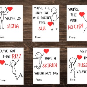 Funny Valentine's Day Cards, Printable Classroom Valentines, Kids Slang ...