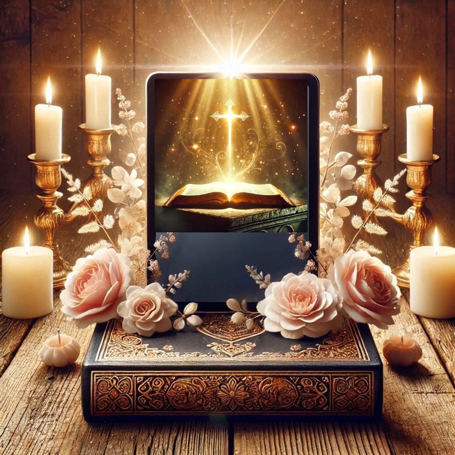 Sacred Bible Illustration – Sacred and Luminous Art, High Vibrational ...