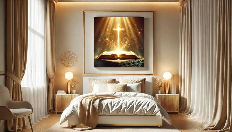 Sacred Bible Illustration – Sacred and Luminous Art, High Vibrational ...