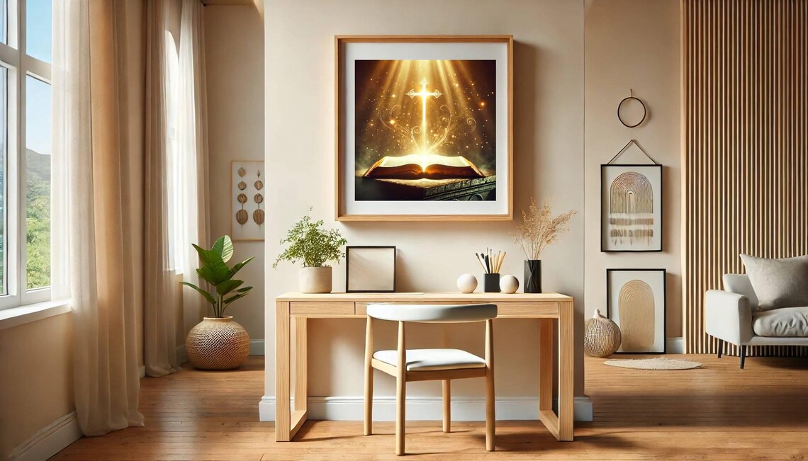 Sacred Bible Illustration – Sacred and Luminous Art, High Vibrational ...