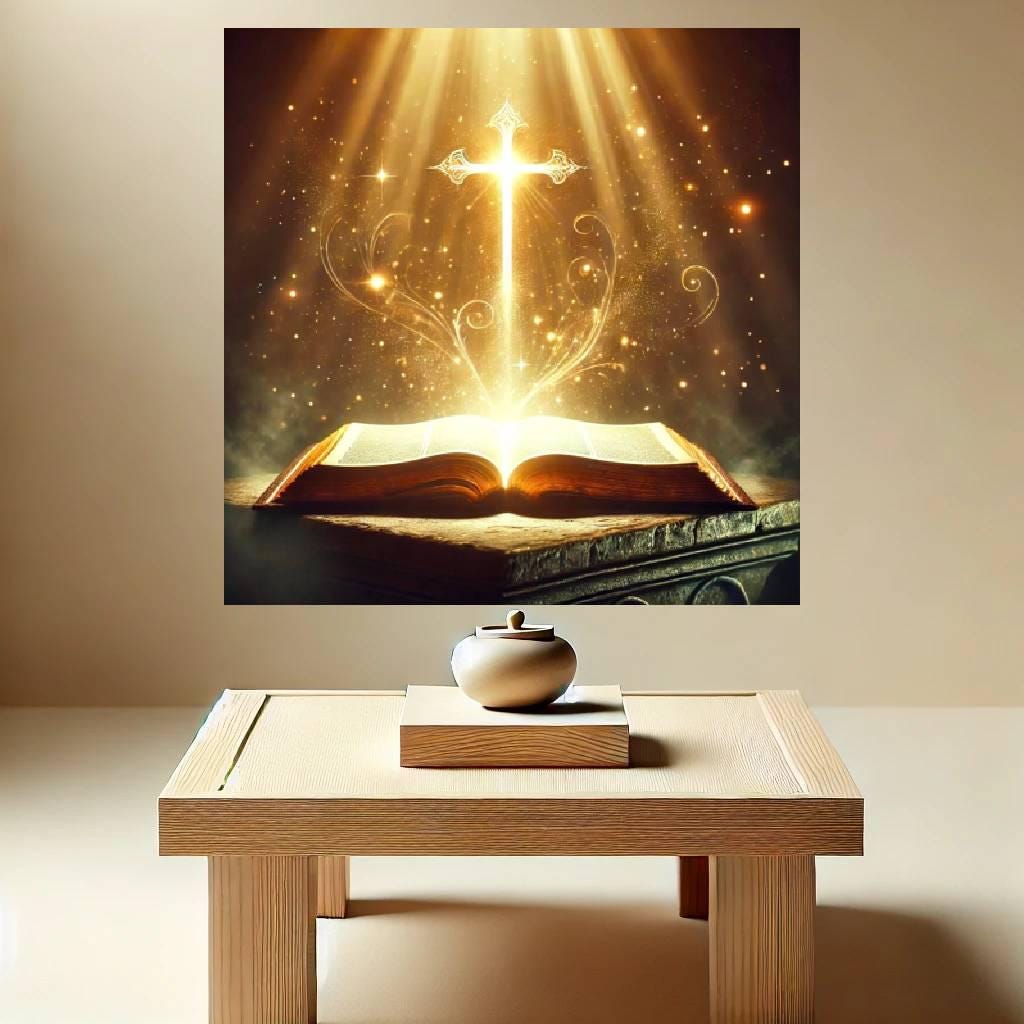 Sacred Bible Illustration – Sacred and Luminous Art, High Vibrational ...