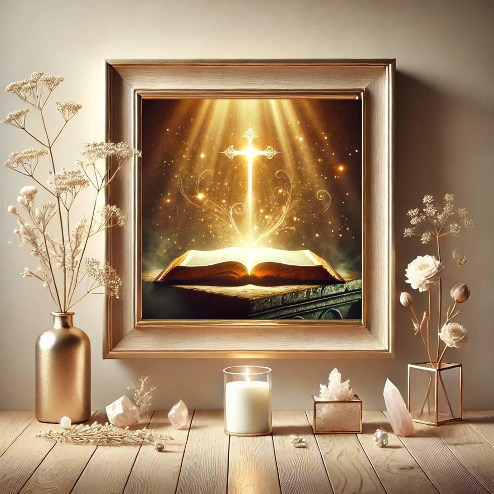 Sacred Bible Illustration – Sacred and Luminous Art, High Vibrational ...