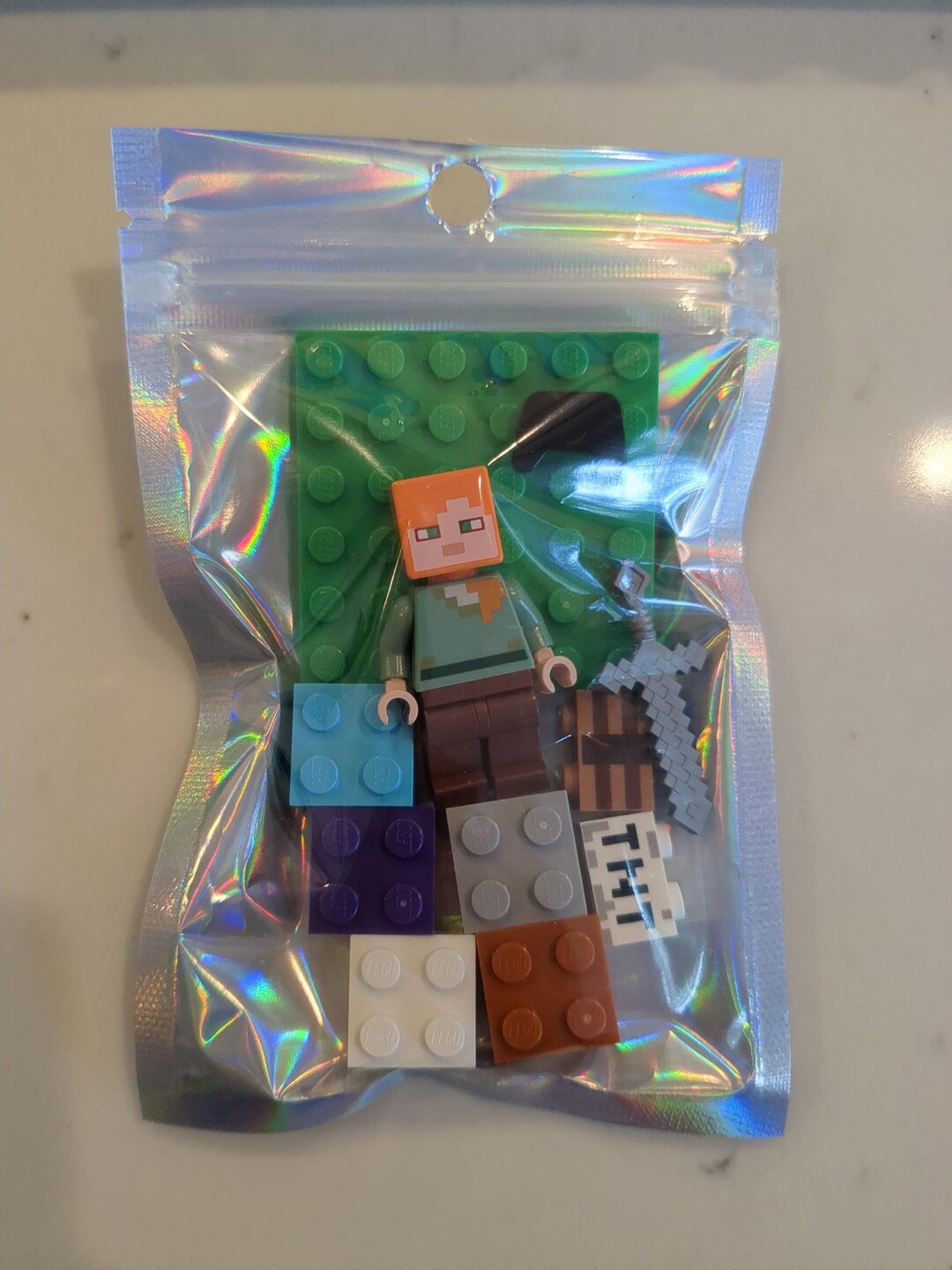 LEGO® Minecraft Alex Brick Kit | Birthday Party Favors | Goodies Bags ...