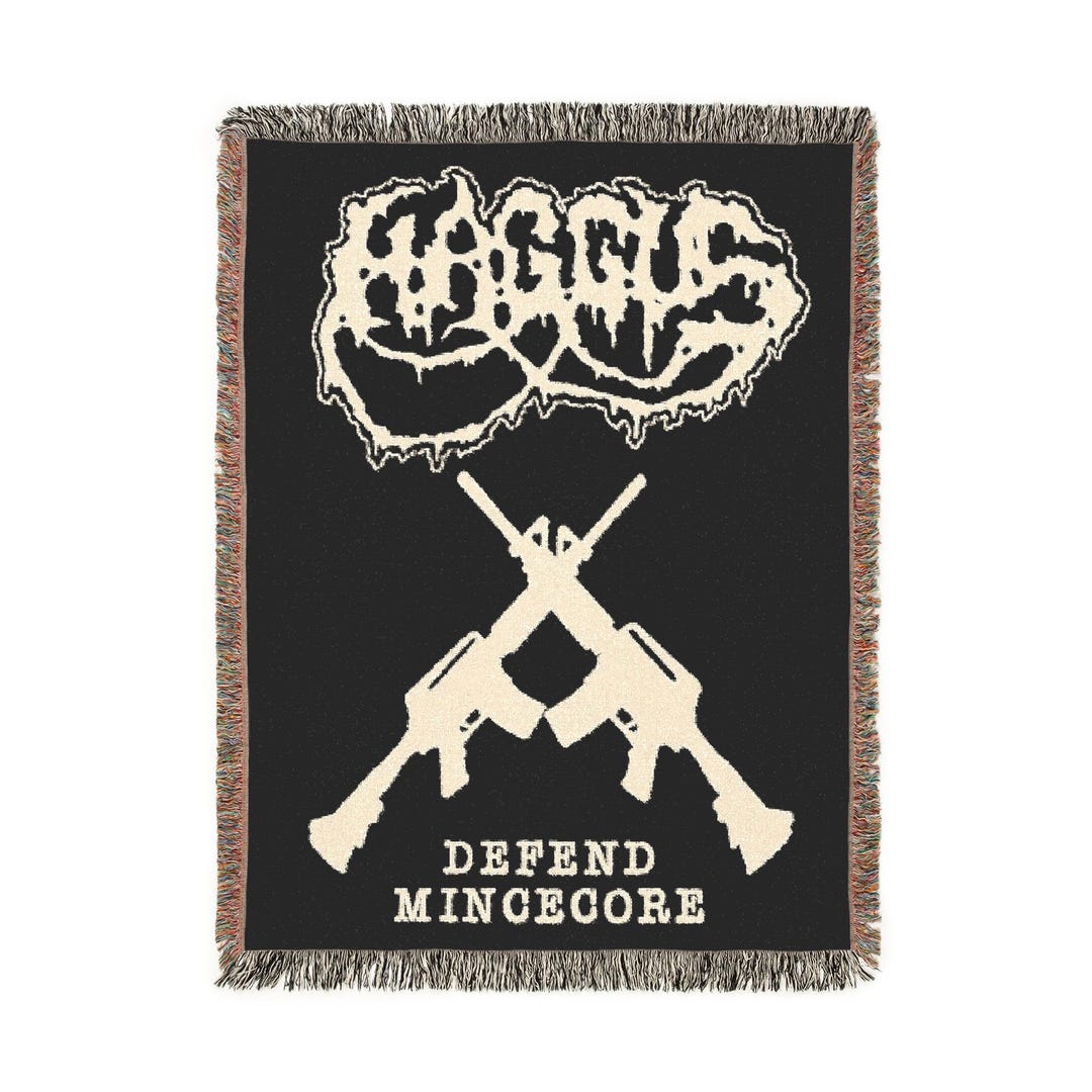 Haggus Woven Blanket | Flag, Mincecore, Grindcore, Goregrind, Punk - Etsy