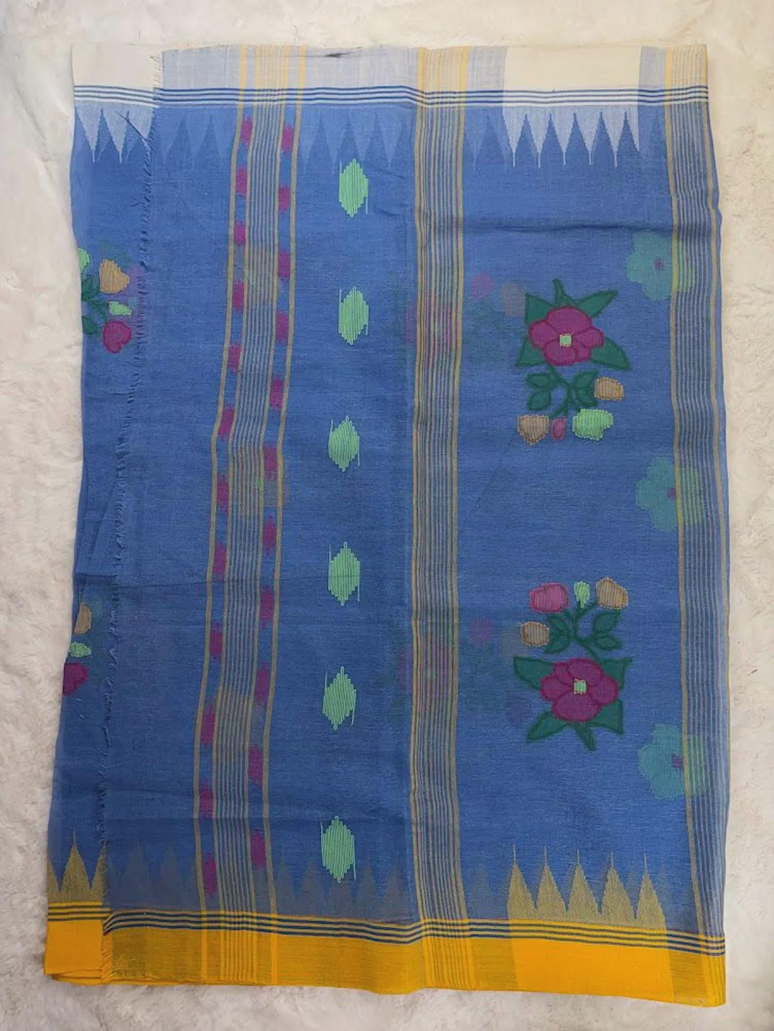Handloom Cotton Monipuri Saree Ready to Wear Blouse | Size 36 ...