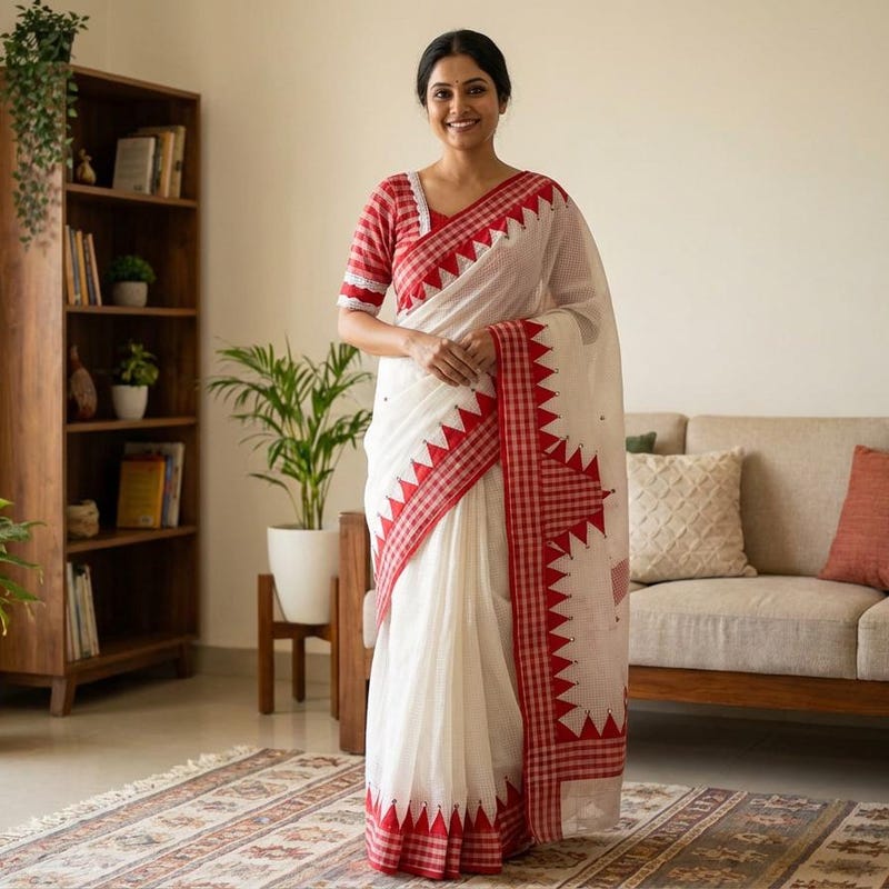 Bangladeshi Red Saree - Etsy