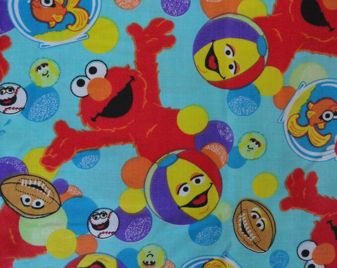 Elmo Sesame Street Fabric, Furry Red Monster, Kids Children's, Sewing ...