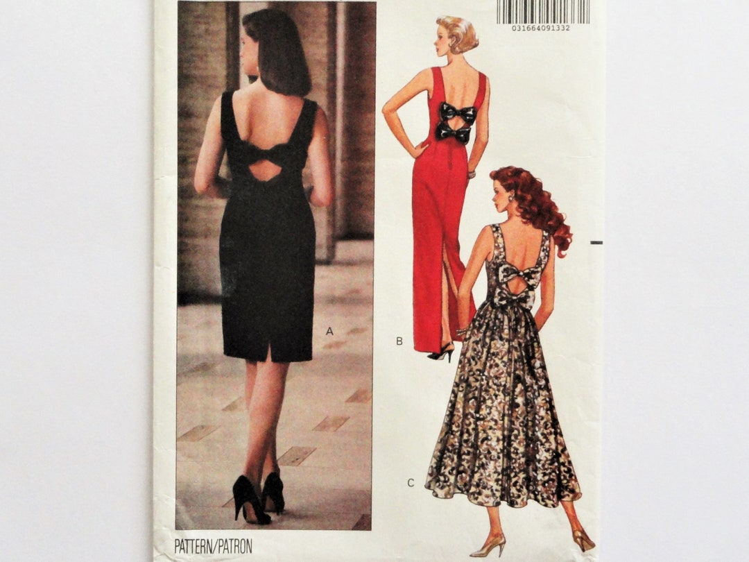 UNCUT Butterick 5176 Evening Dress Close Fitting Sleeveless - Etsy