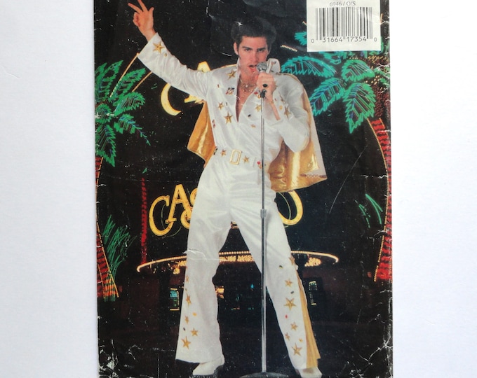 Butterick 6946 Elvis Presley Jumpsuit Costume With Cape & Belt Vintage ...