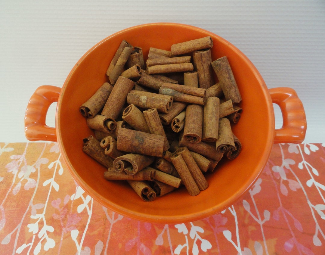 1" Cinnamon Sticks, 1 Cupful is 90 Pieces, Brown Primitive Decoration ...