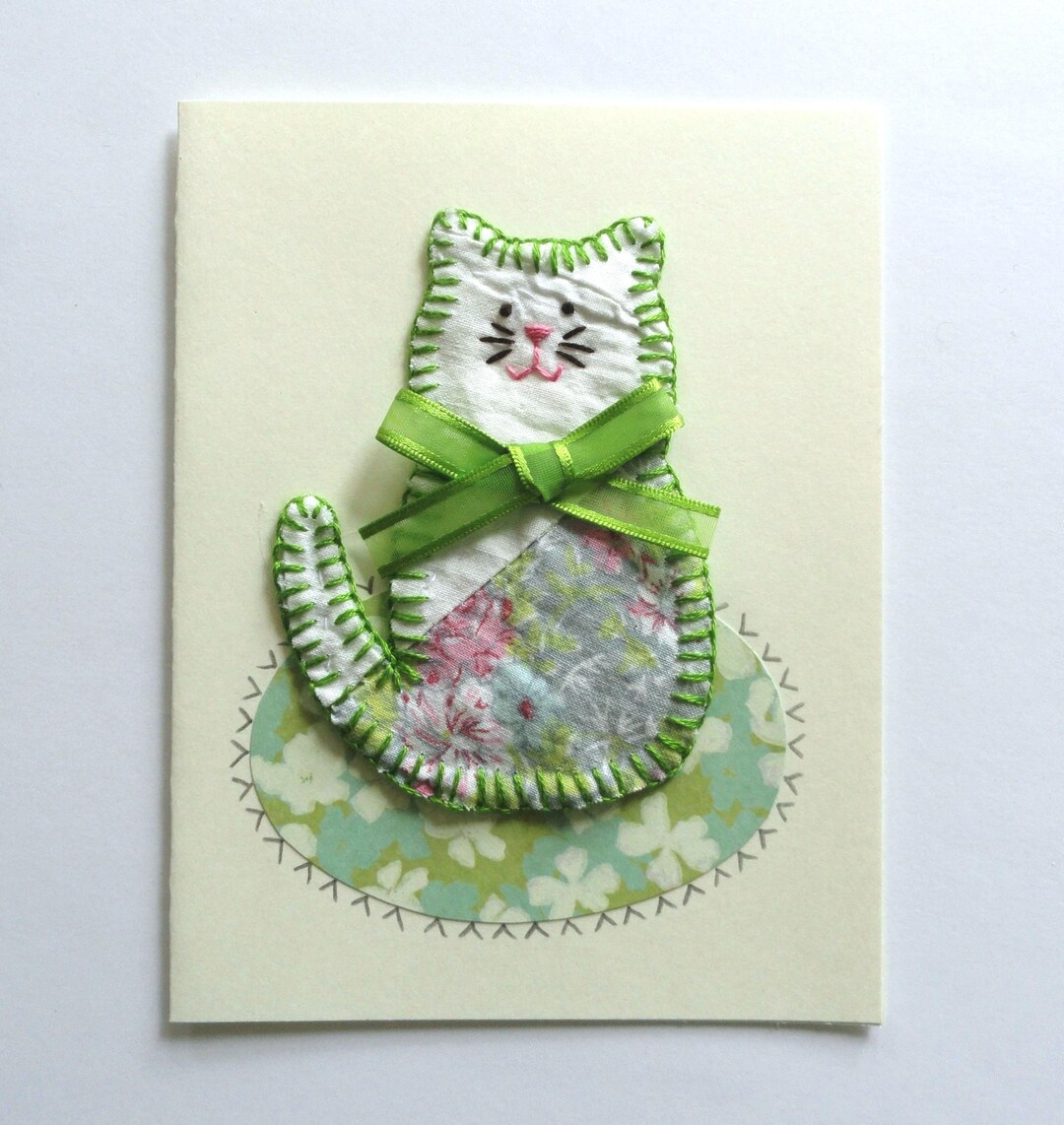 Cat Thank You Note Blank Birthday Greeting, Congratulations Card ...