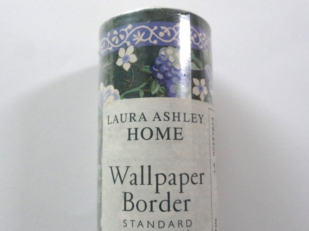 1 Roll Laura Ashley Ashbourne Border Wallpaper, Sapphire Multi ...