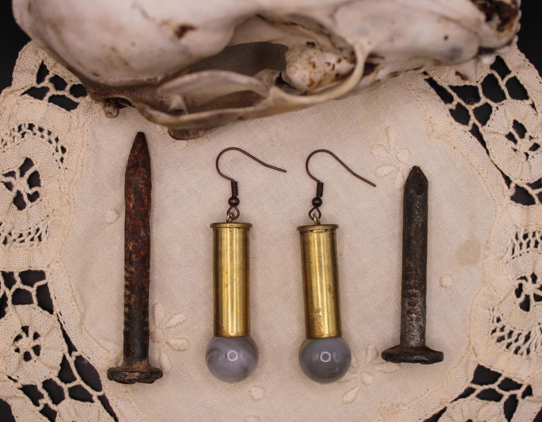 Brass Bullets With Little Glass Planets - Etsy