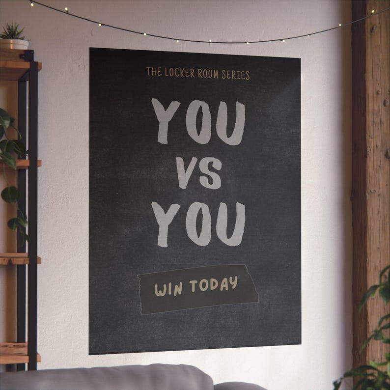 You Vs You Poster: Motivational Gym Wall Art - Etsy