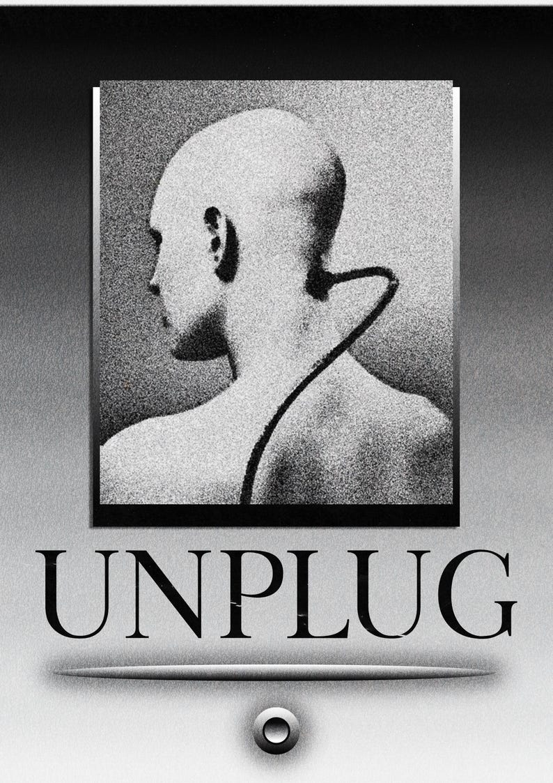 UNPLUG - Digital Art Asset Work Dark Minimal Gothic Matrix Inspired ...