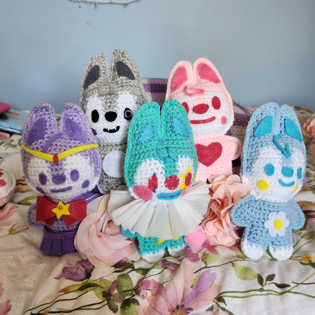 Wolf Chan Inspired Mini Skzoo Crochet Doll Pattern - Etsy