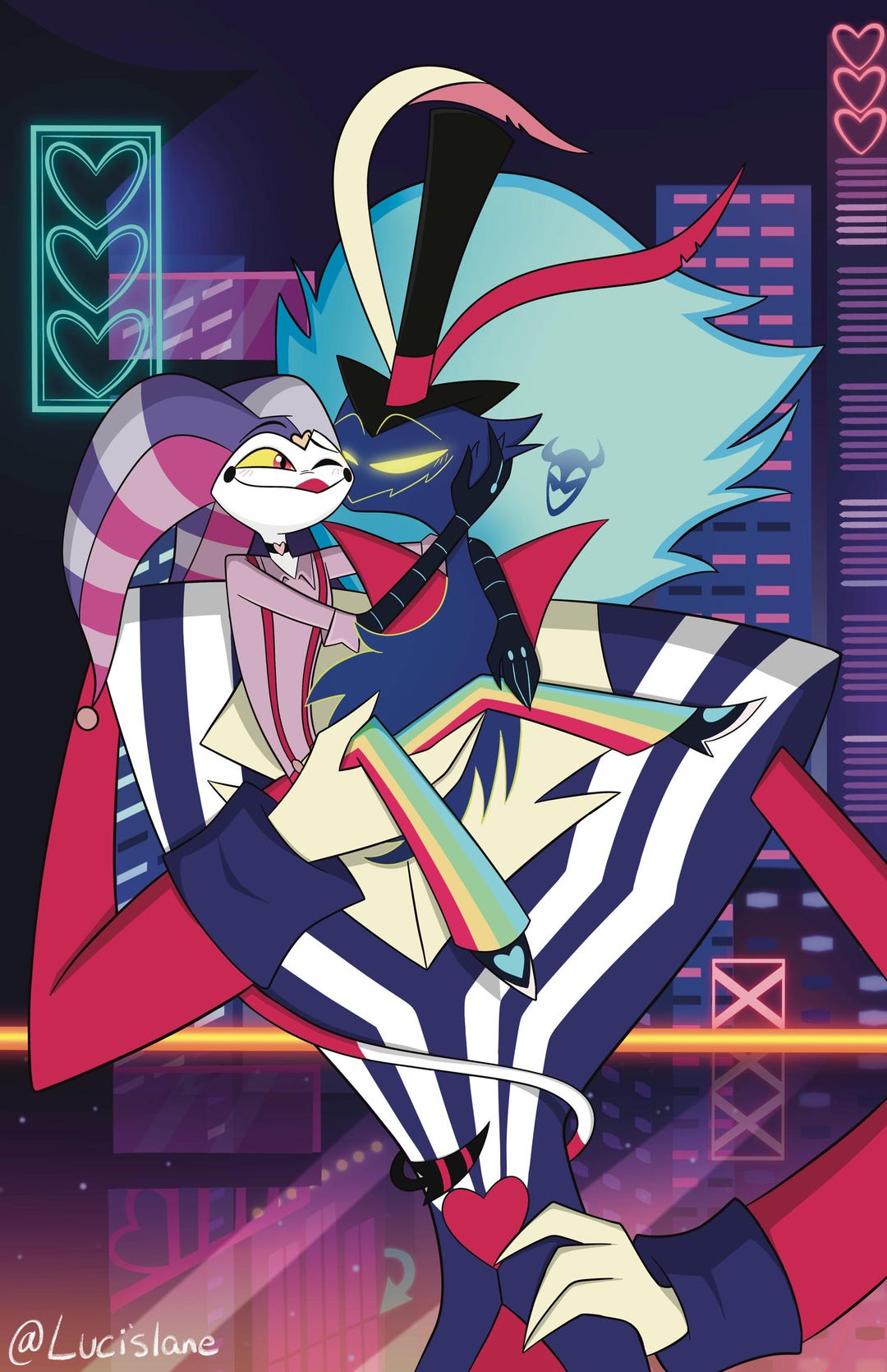 Asmodeus X Fizzarolli Art Print - Etsy