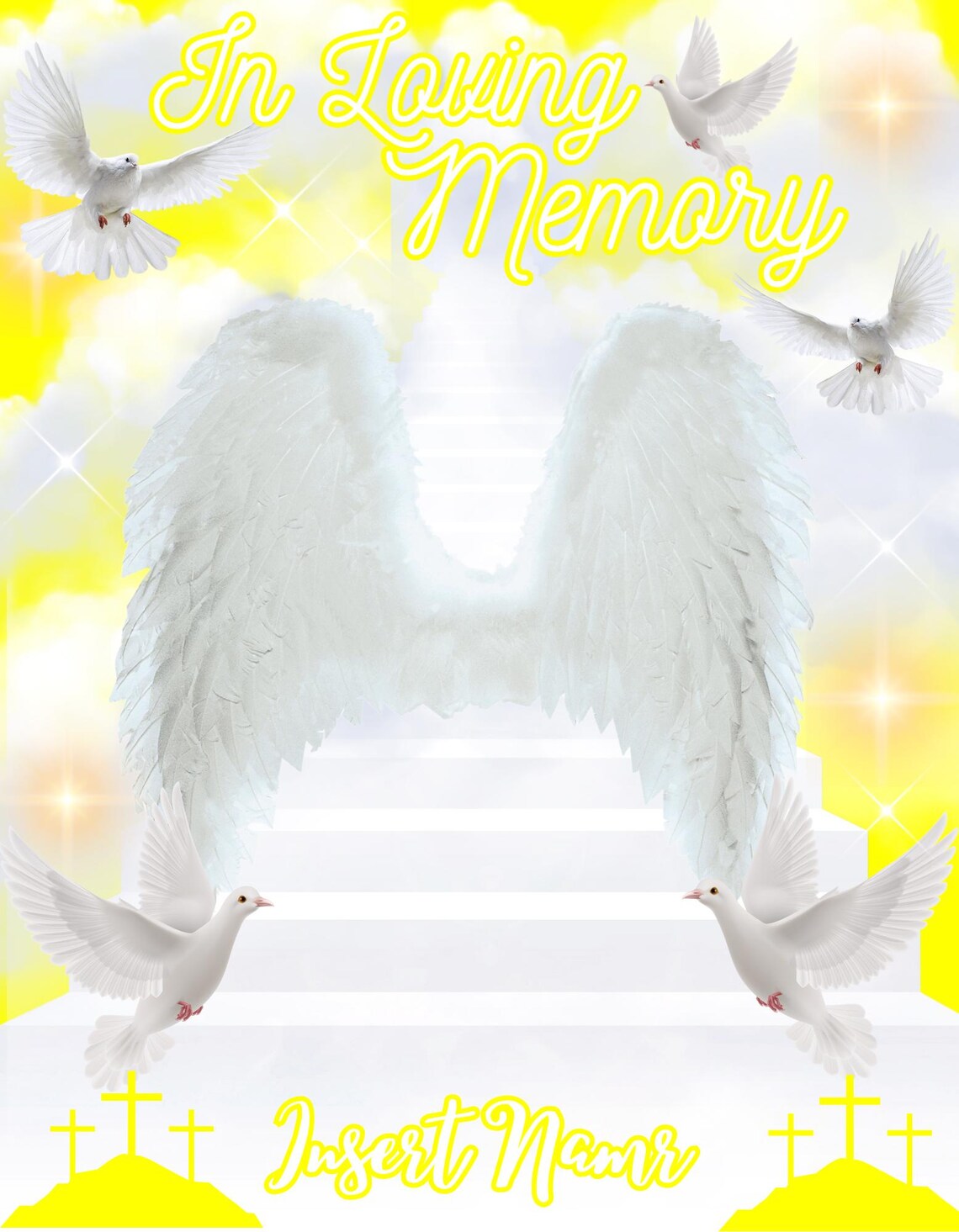 6 Editable Memorial Templates - Etsy
