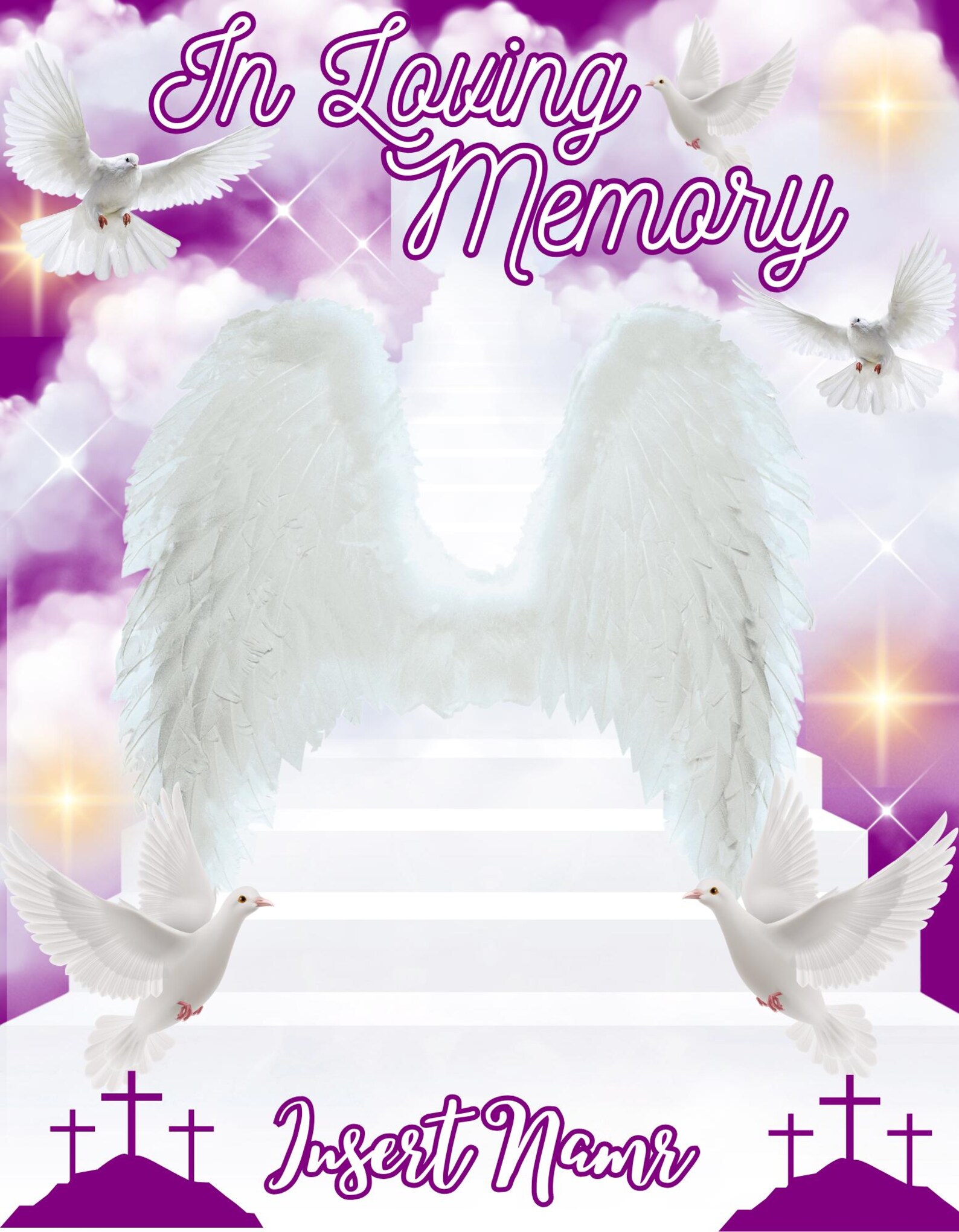 6 Editable Memorial Templates - Etsy