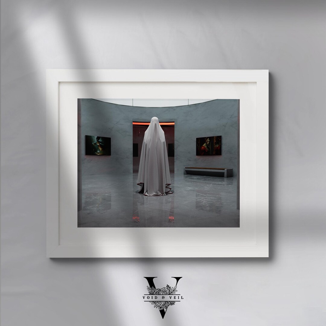 Spectral Curator Modern Ghost Gallery Scene Created by Andrewgony ...