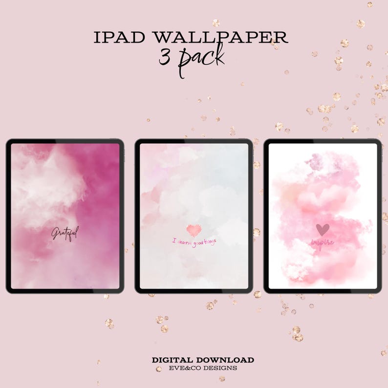 Positive Affirmation iPad Wallpaper Pack | 3 Pack Digital Download ...