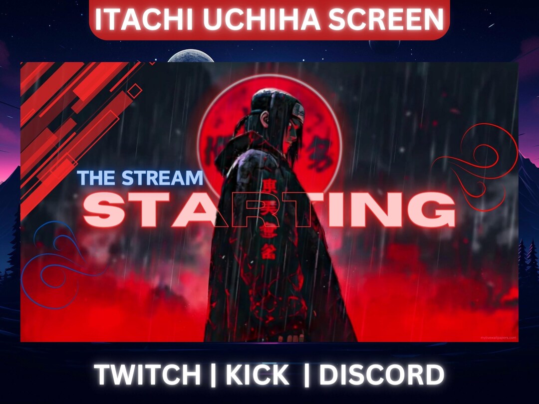 Twitch Anime Stream Overlay | Twitch Pack | Fictional Animated Overlay ...