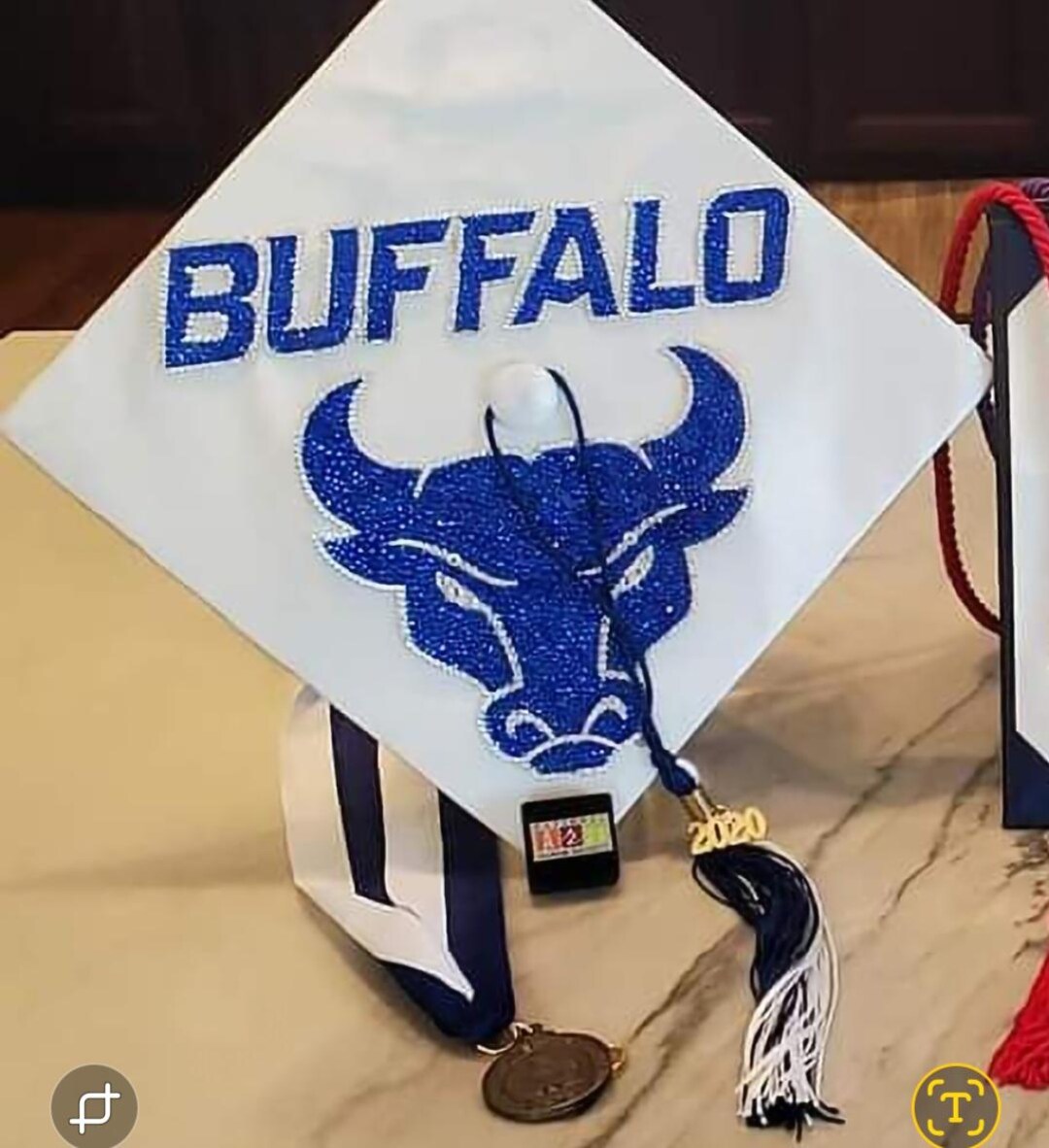 Custom Rhinestone Graduation Cap Appliqué - Etsy