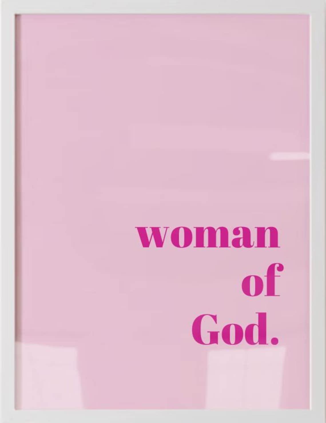 Woman of God Wall Art, Christian Wall Art, Soft Life Aesthetic Wall Art ...