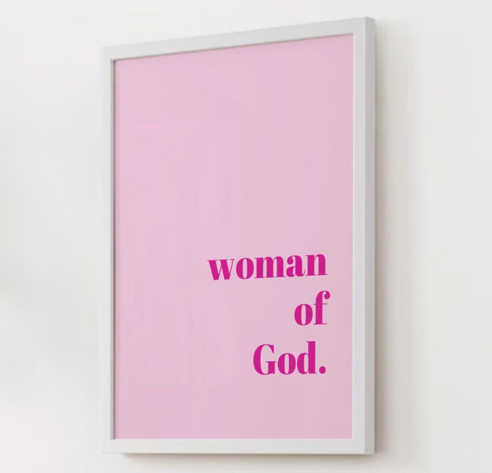 Woman of God Wall Art, Christian Wall Art, Soft Life Aesthetic Wall Art ...