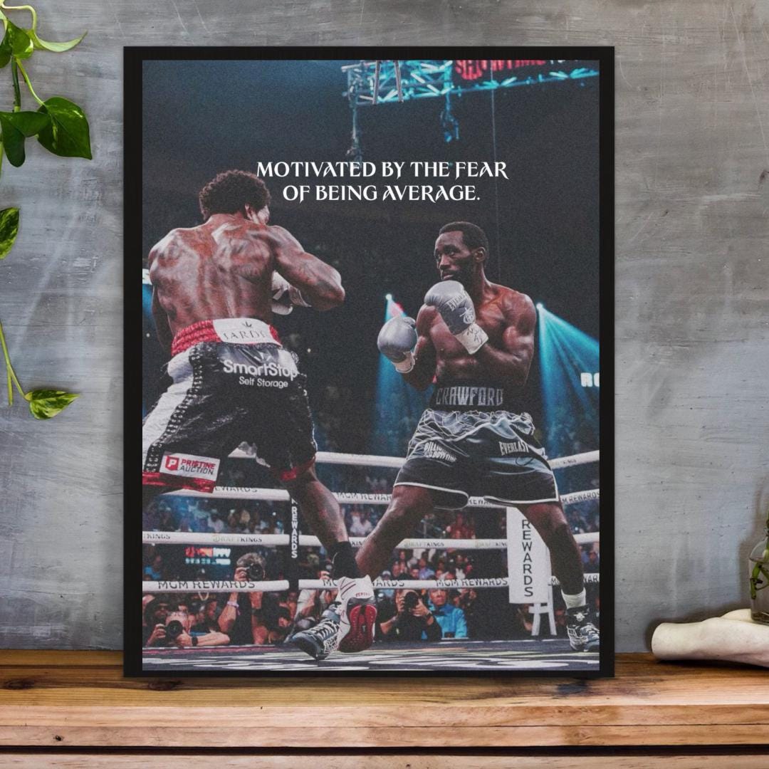 Terence bud Crawford Poster Boxing Champion Canvas Motivational Wall ...