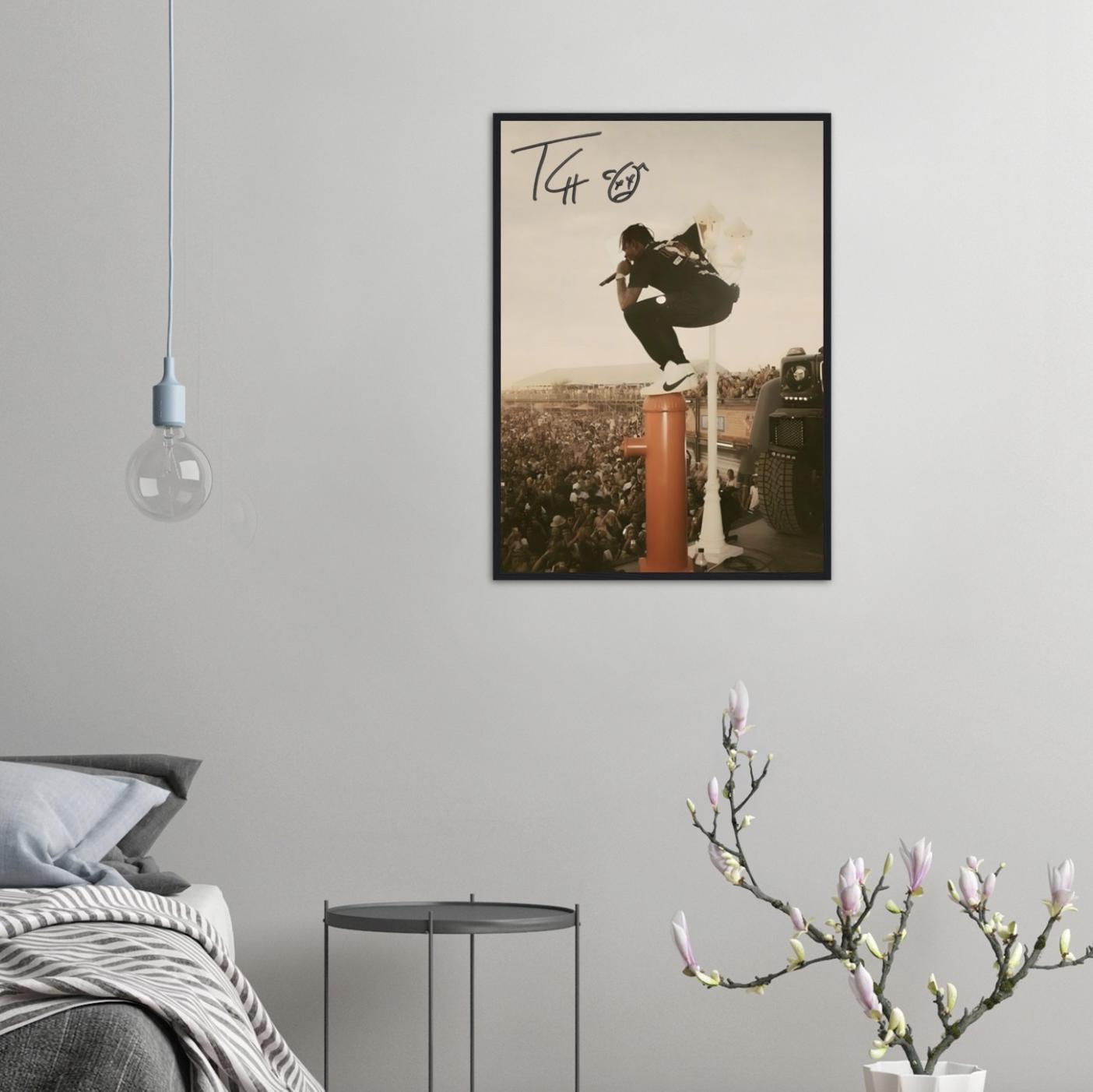 Travis Scott Poster, Signed Poster, Travis Scott Wall Art, Music Poster ...