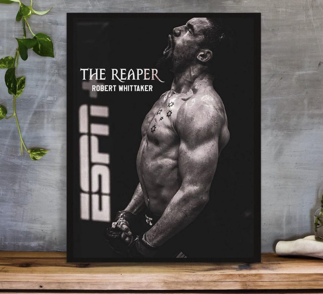 Robert the Reaper Whittaker UFC Poster Australian Mixed Martial Artist ...