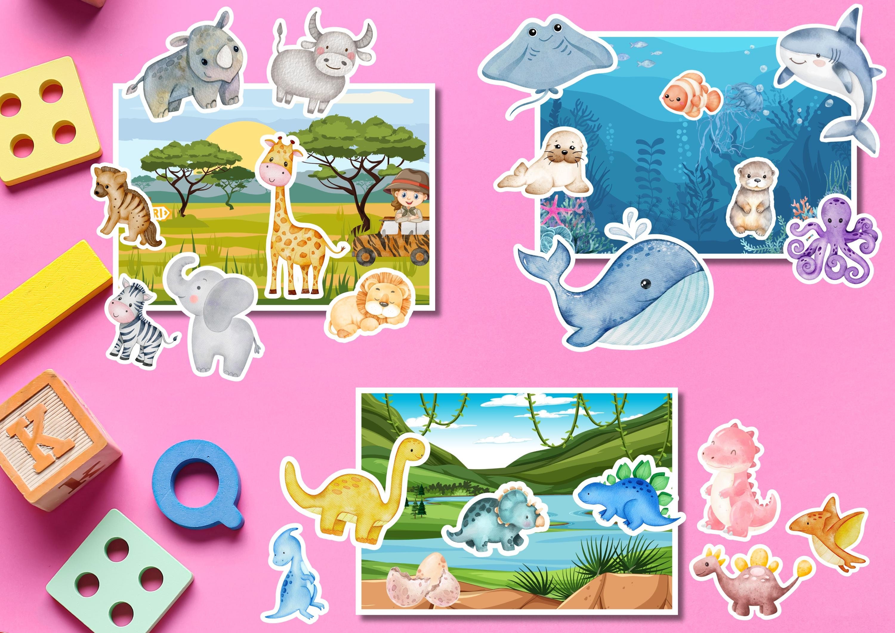 Cute Animal Habitat Sorting Activity - Educational and Learning Prints ...