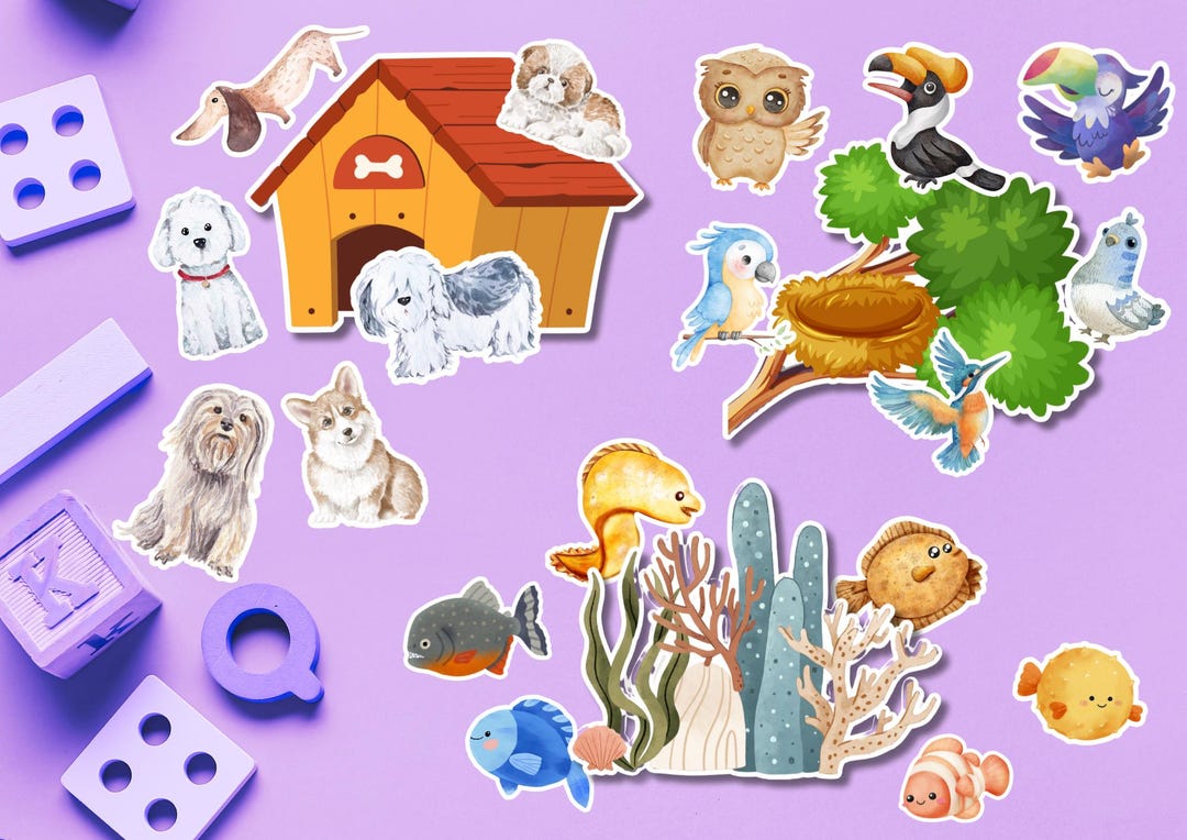 Cute Animal Type Sorting Activity - Educational and Learning Prints ...