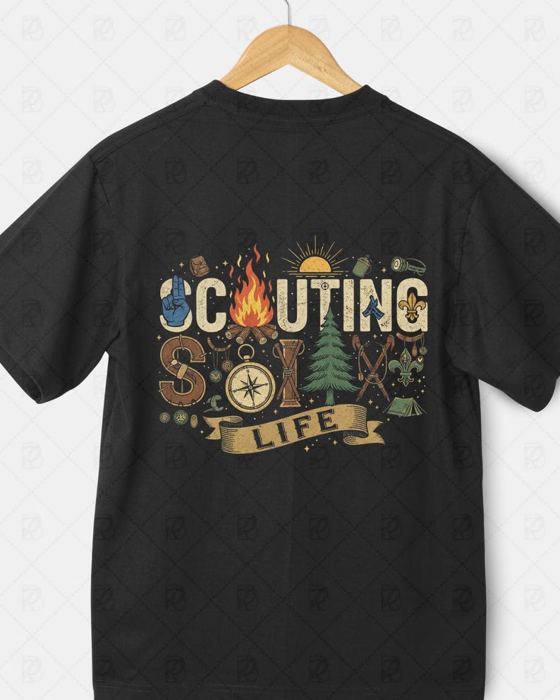 Scouting Life PNG | Vintage Scout Digital Design for Printing & Crafts ...
