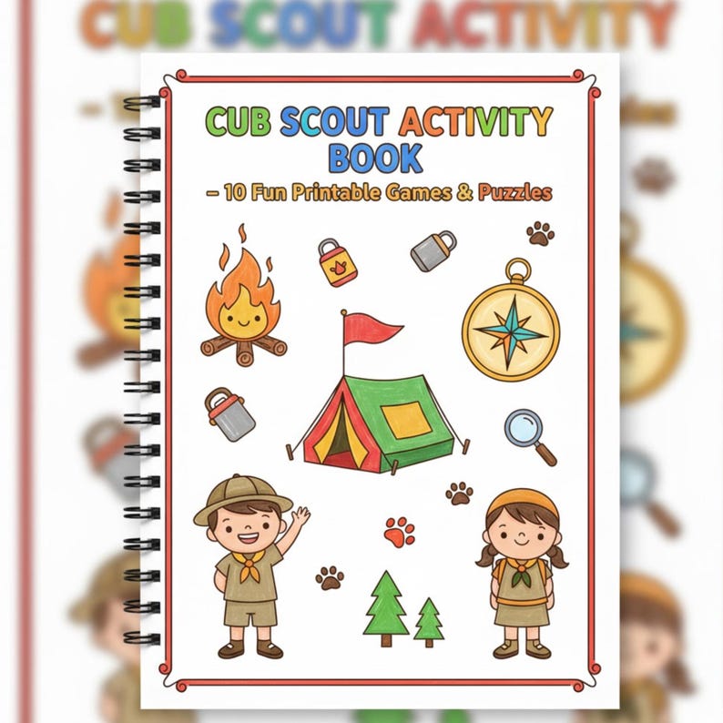 Cub Scout Activity Book – Printable Games & Puzzles (PDF) - Etsy