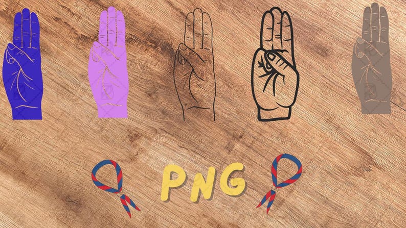 Scout Salute Hand Sign PNG Clipart (digital Download) - Etsy