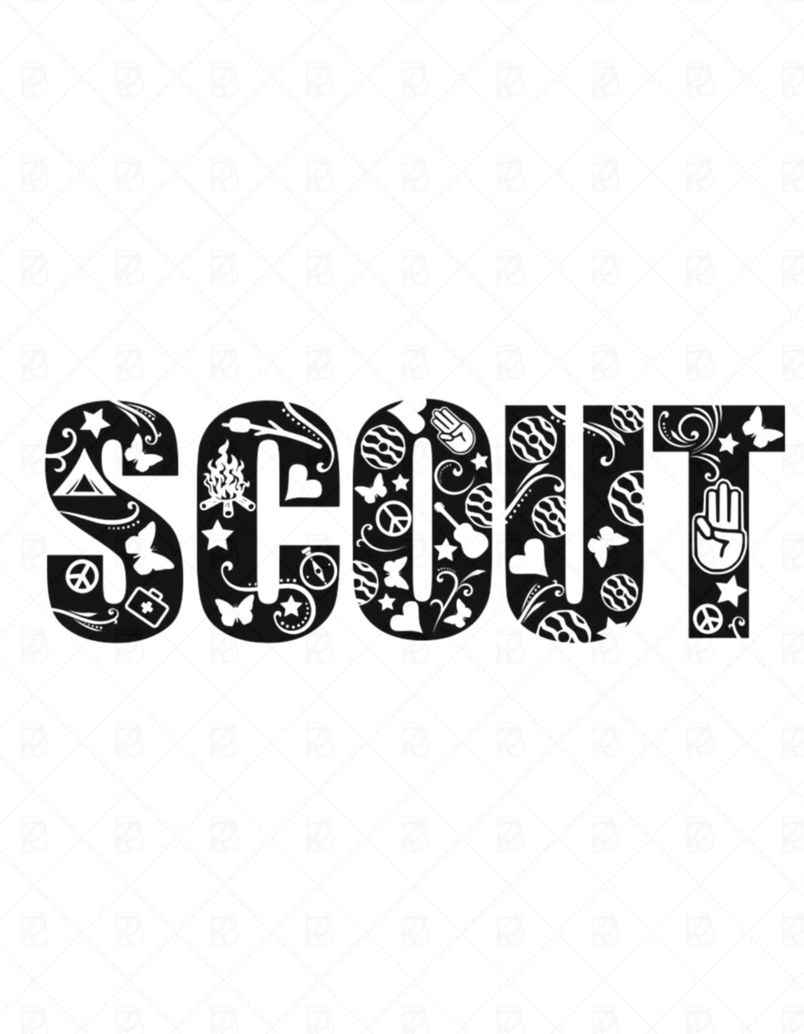 SCOUT Word Art PNG | Digital Design for Printing and Crafts - Etsy