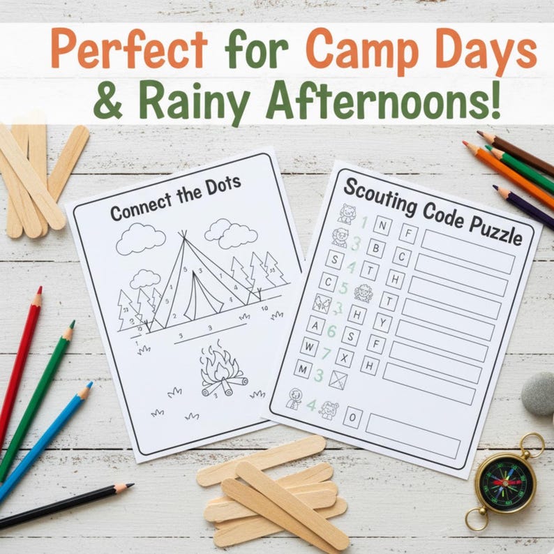 Cub Scout Activity Book – Printable Games & Puzzles (PDF) - Etsy