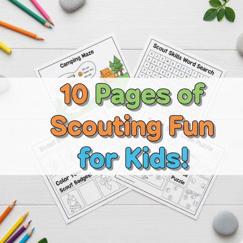 Cub Scout Activity Book – Printable Games & Puzzles (PDF) - Etsy