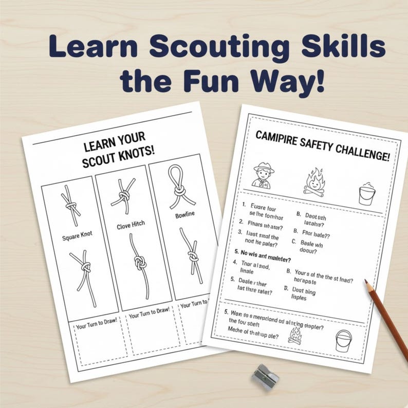 Cub Scout Activity Book – Printable Games & Puzzles (PDF) - Etsy