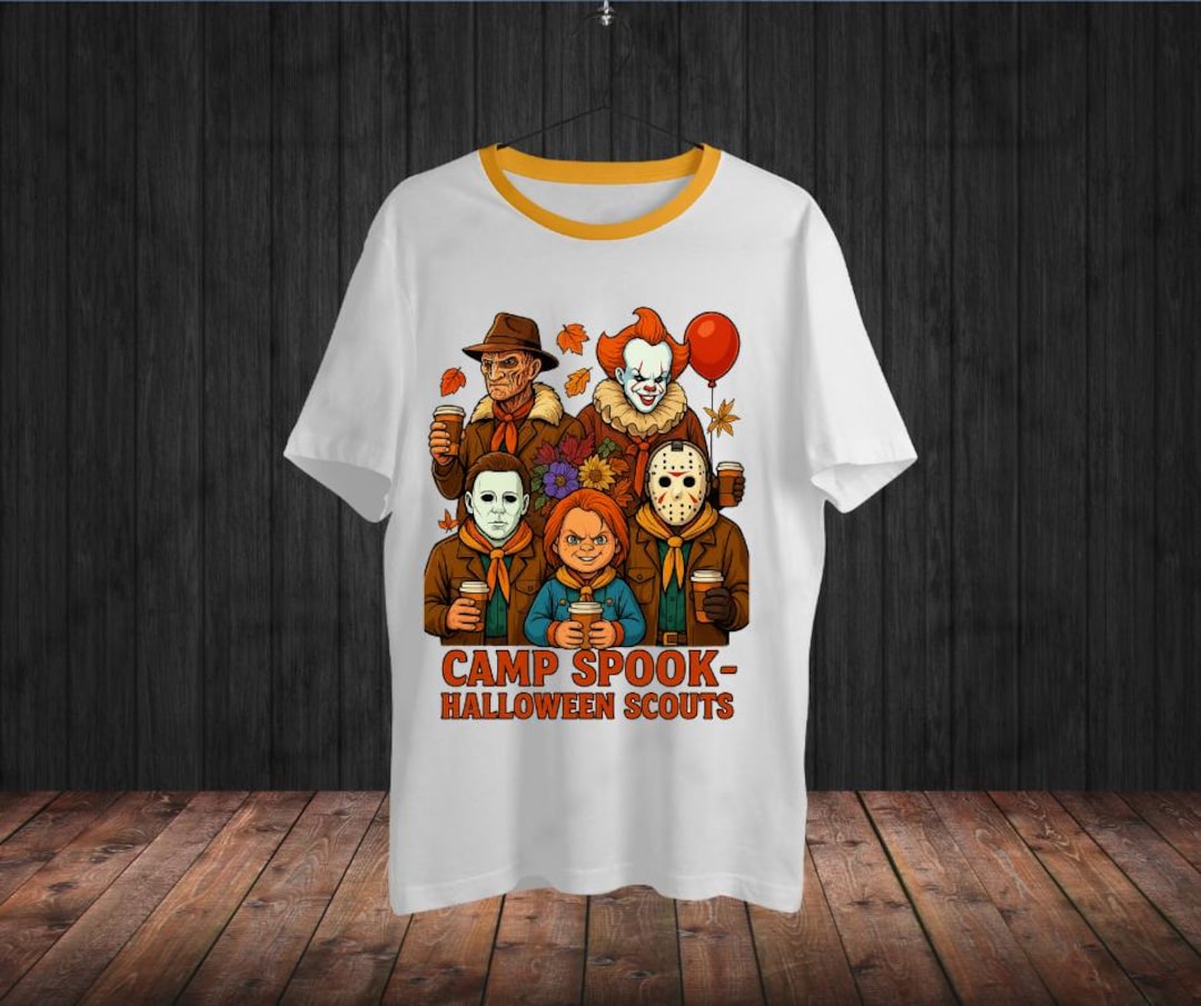 Scary Scout Characters PNG: Funny Halloween Camping Digital Design - Etsy