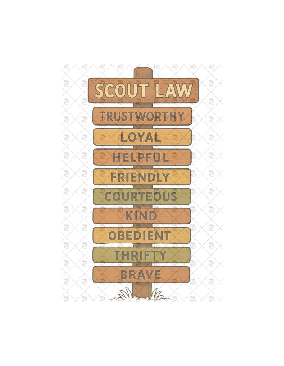 Scout Oath and Law Digital Print - Etsy