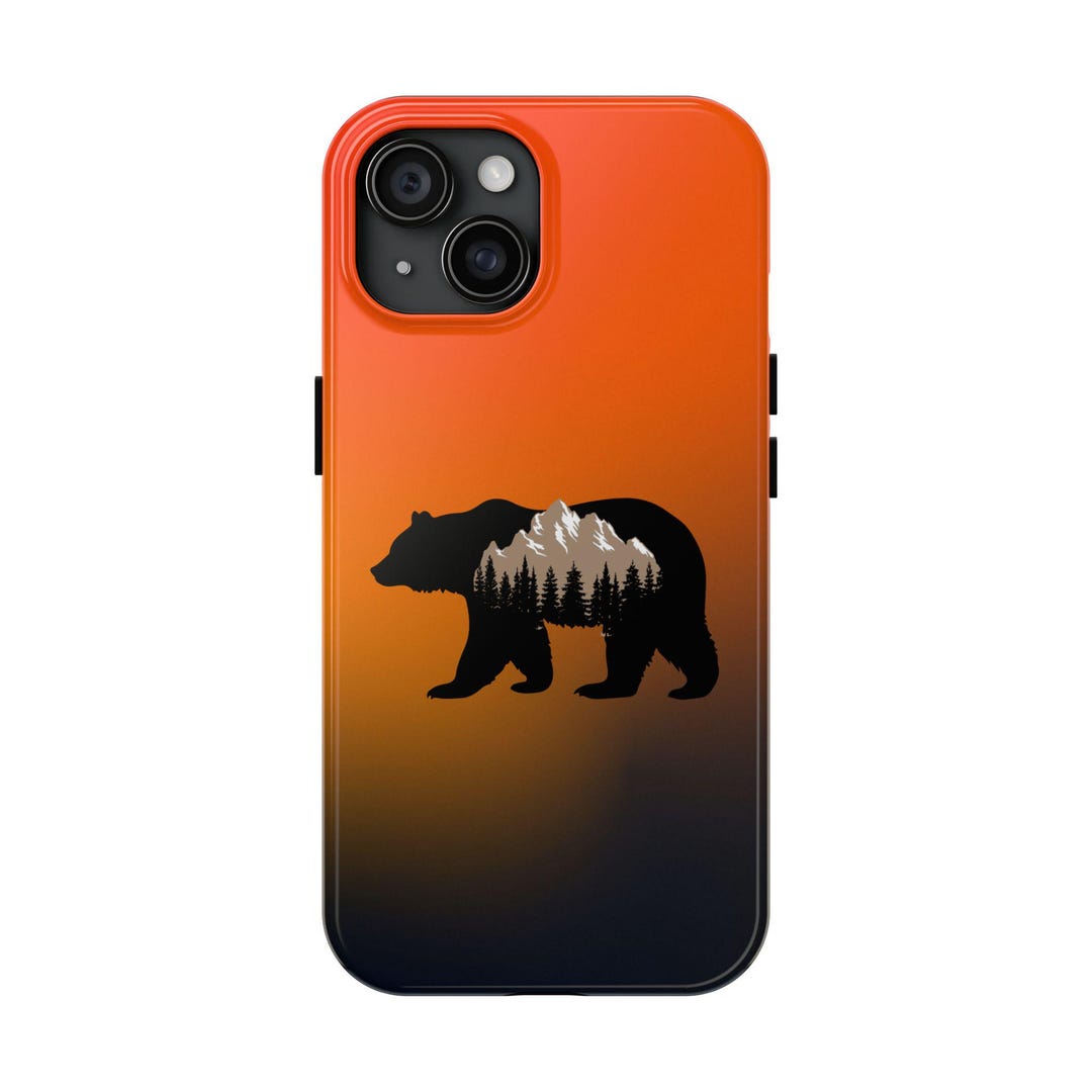 Nature-inspired Tough Phone Cases, Bear Mountain Design, Perfect for ...