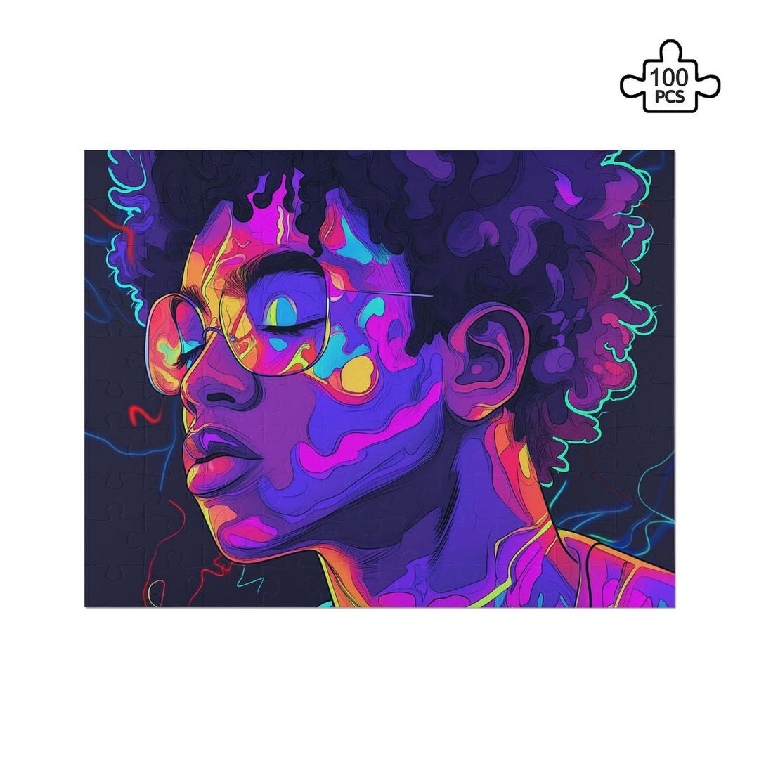 Neon Vision Jigsaw Puzzle (100-piece) - Etsy